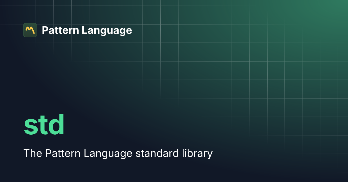 std | Pattern Language